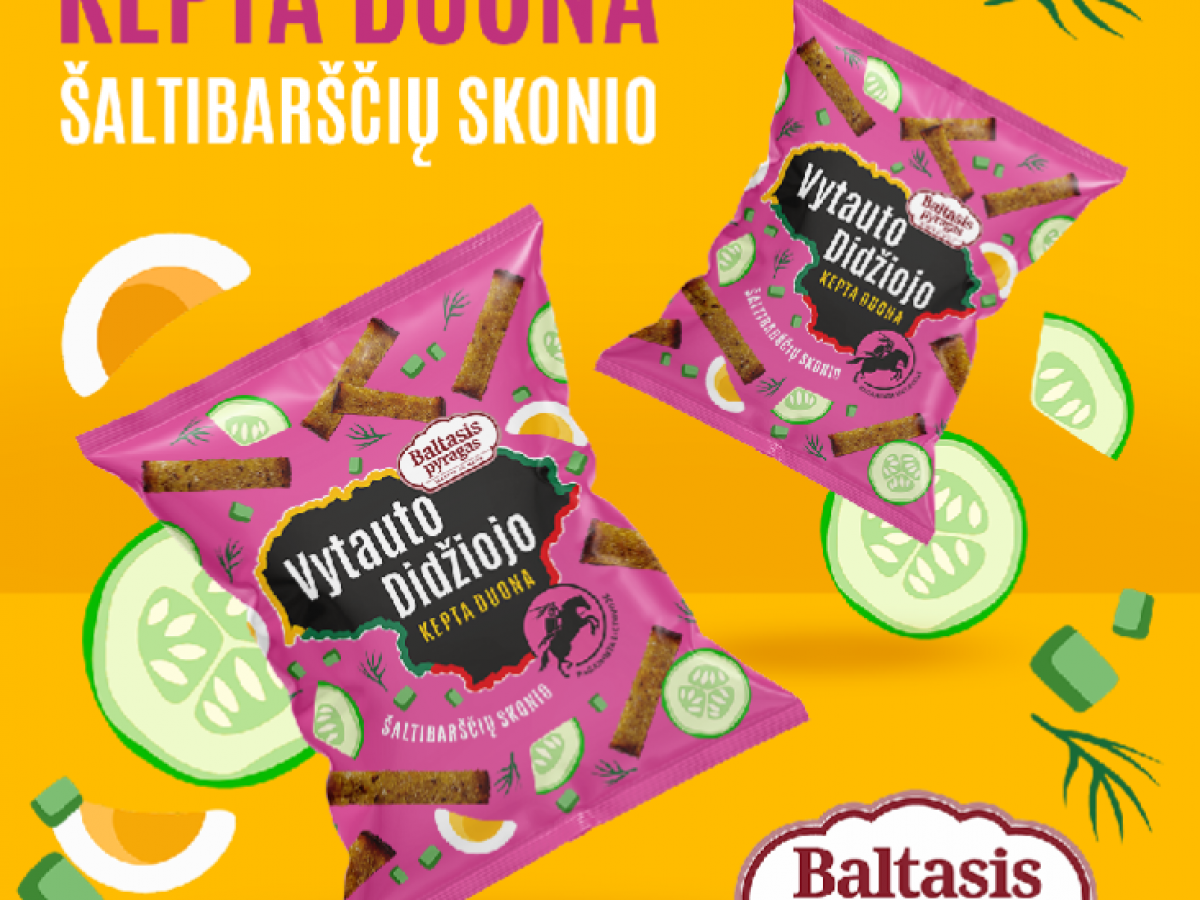 UAB „Baltasis pyragas“ Vytauto Didžiojo kepta duona šaltibarščių skonio ...